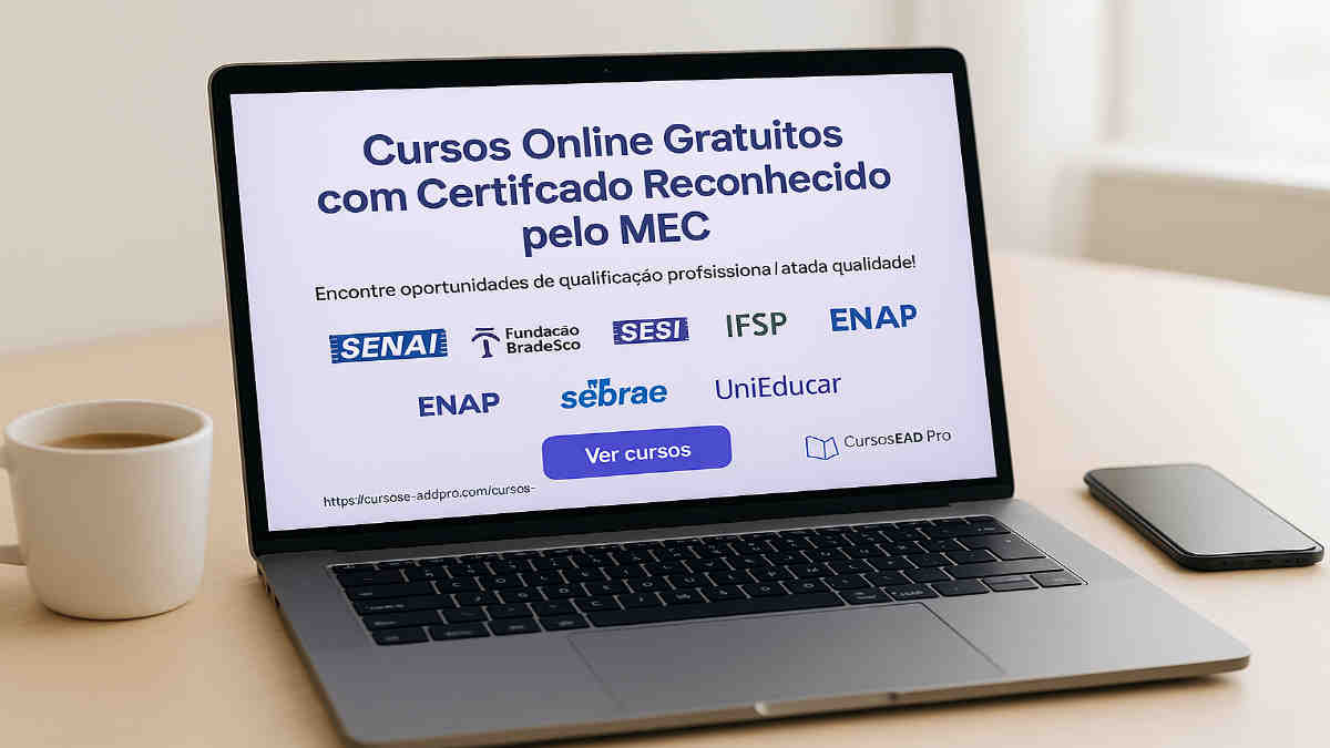 Cursos Online Gratuitos com Certificado Reconhecido pelo MEC